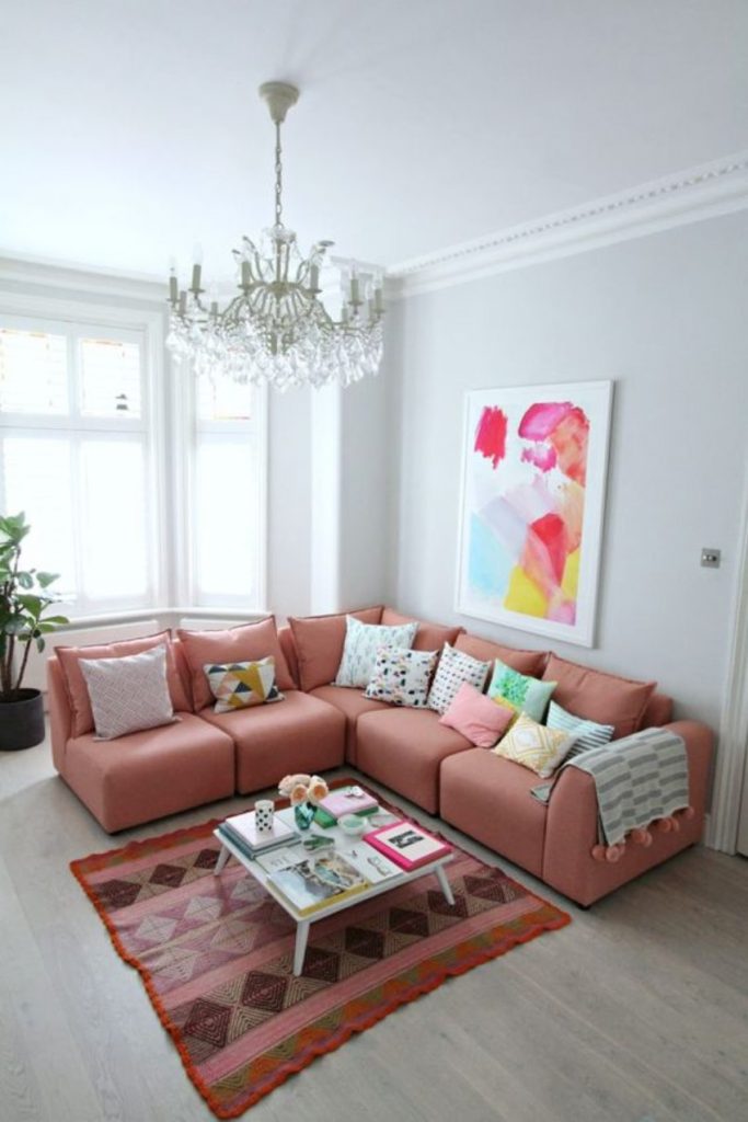Coral Upholstery Fabrics Decorating Your Living Room